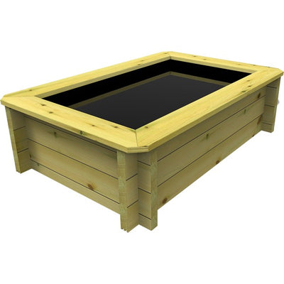 Wooden Raised Ponds | Garden Timber Company Pond | Real Aquatics UK