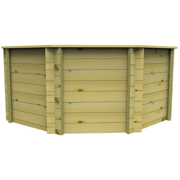 The Garden Timber Company Wooden Fish Ponds 8ft Octagonal 1099mm Height ...