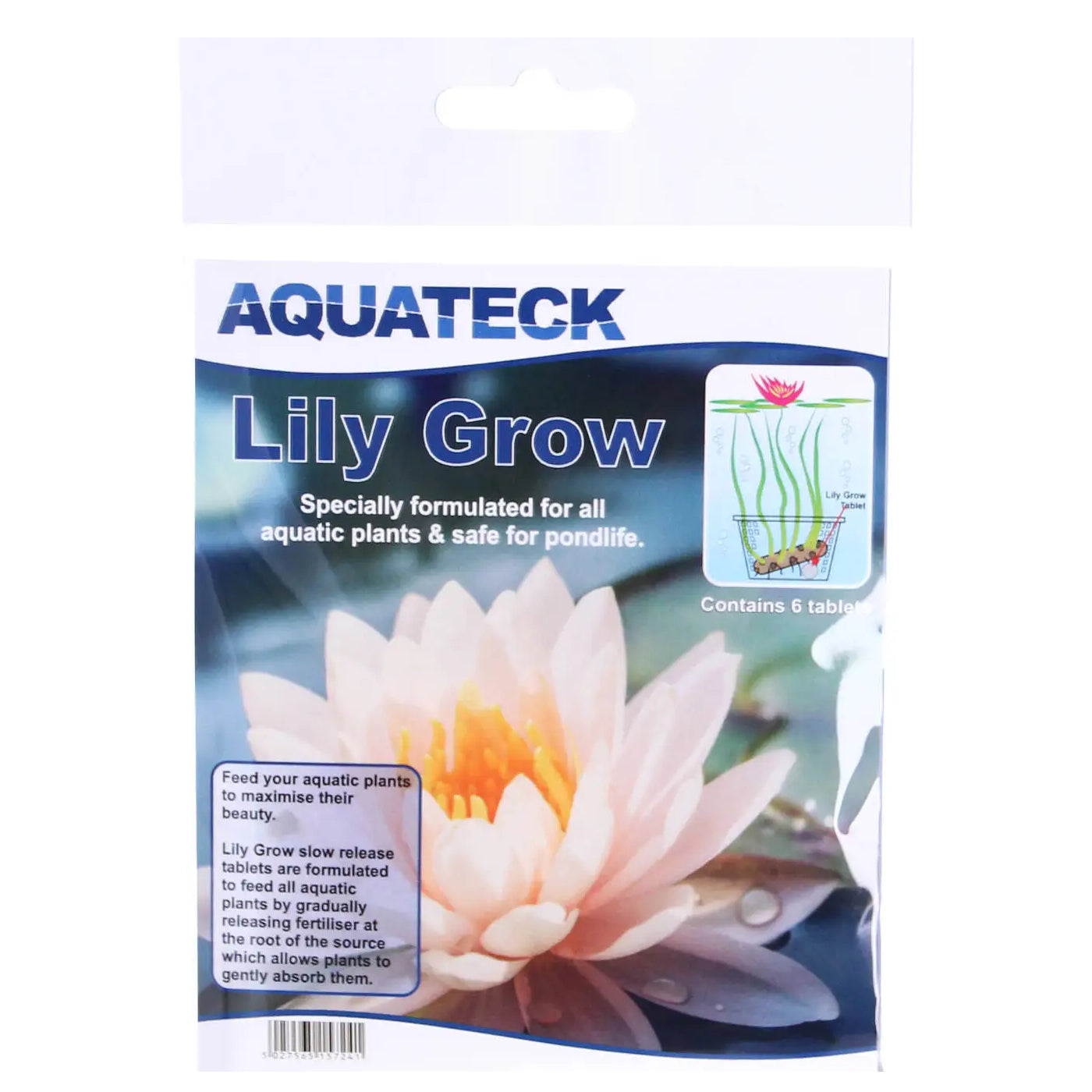 Aquateck Lily Grow Tablets Plant Food Growth Tablets Pack of 6 | Real ...