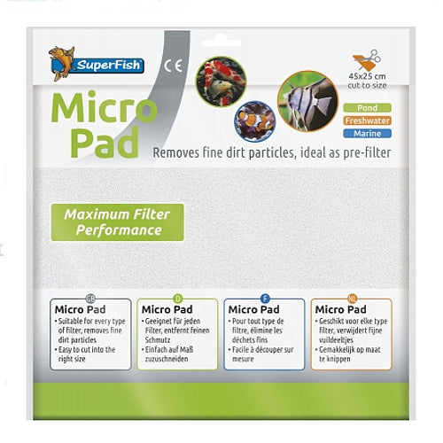 SuperFish Filter Foam / Wadding Micro Pad 45 x 25cm | Real Aquatics