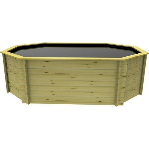 The Garden Timber Company Wooden Fish Ponds 12x8ft Octagonal 1099mm ...